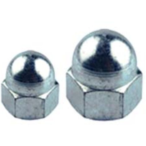 Dado cieco zincato din 1587 - ø mm.8 100 pezzi