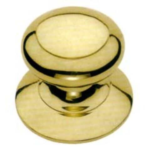 Pomolo modello spagna per portoncino in ottone lucido - ø mm.72 - base ...