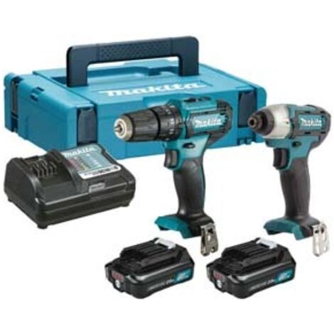 Kit trapano hp333d+trapano td110d 2 batt. litio 12v 2ah (clx228aj) - 2 ...