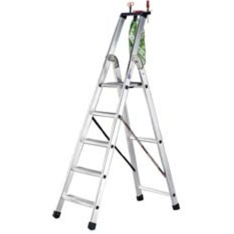 Scala in alluminio quadra en131 - 4 gradini cm.47x11,5x148,5h (88,h ...