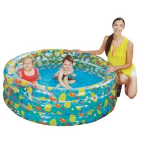 Piscina "tropical play pool" trasparente 3 anelli +6 anni - ø cm.150x53h. - peso kg.2,530 (art ...