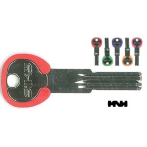 Chiavi punzonate per cilindri agb 6 spine agb9dz - agb9dz silky 5 colori assortiti 5 pezzi Silca