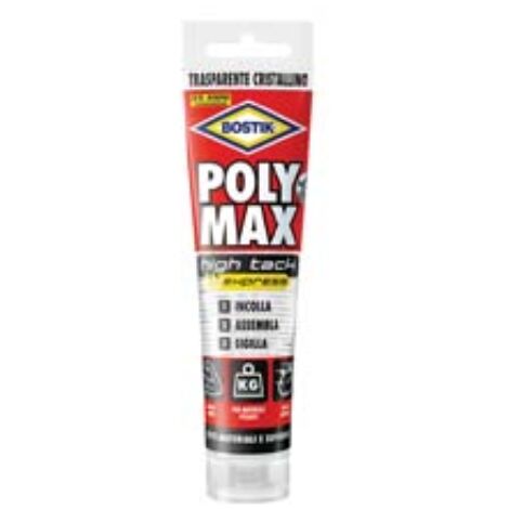 Polymax high tack express trasparente - gr.115 2 blister Bostik