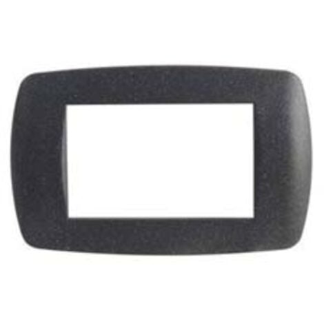 Placca 4 posti "millennium" nera - 4 posti - mm.148x84h. (7844.t.n) 1 ...