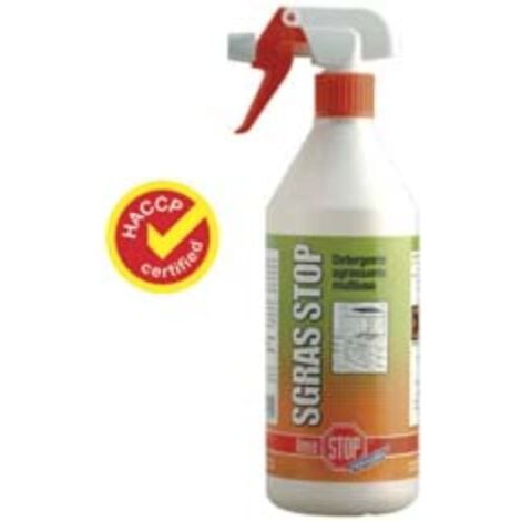 Sgrass stop detergente sgrassante - ml.750 in flacone spray 12 pezzi Dixi