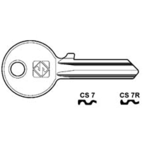 Chiavi per cilindri cisa 5 spine piccole - cs7 dx 50 pezzi Silca