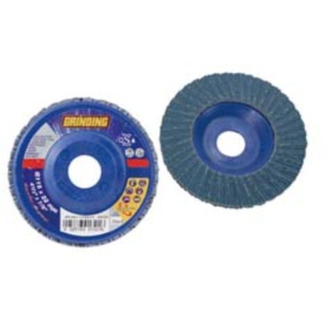 Dischi lamellari da sgrosso allo zirconio - ø mm.115 foro 22,2 grana 100 10 pezzi Grinding