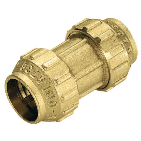 RACCORDO DRITTO IN OTTONE DOPPIO ø32 TIEMME RACCORDERIE SPA