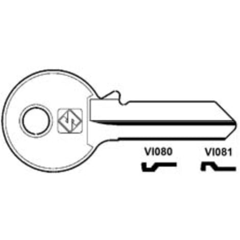 Chiavi per cilindri viro 5 spine grandi - vi080 dx 100 pezzi Silca