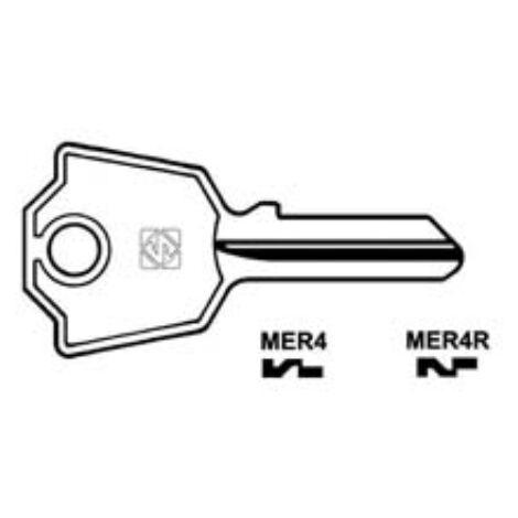 Chiavi per cilindri meroni 5 spine piccole - mer4 dx 10 pezzi Silca