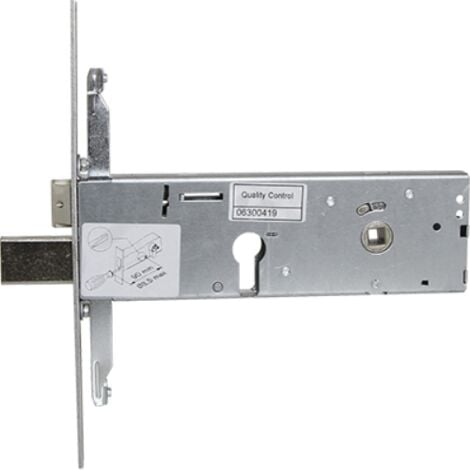 Serratura metallo infilare 96310 iseo b.q inox f.mm 22 f.sag.trip+scr ...