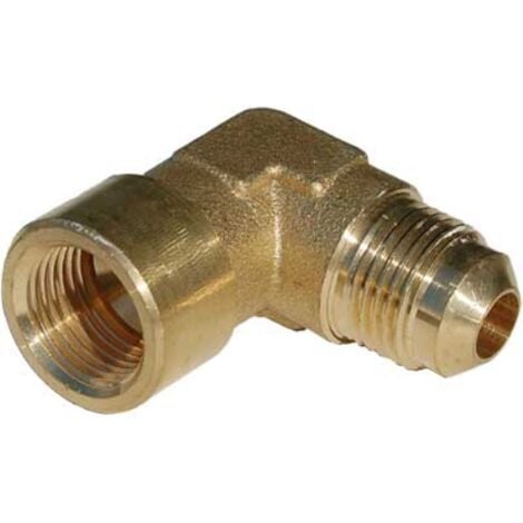 Raccordo a gomito filettato femmina per condizionamento f. 1/2 x 1/2 ø 12