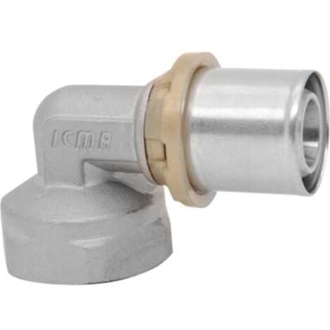 Raccordo curvo femmina a pressare 32 x 1 Icma