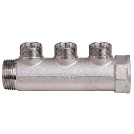 Collettore lineare mf 1" cromato interasse 36 mm 4 vie Far