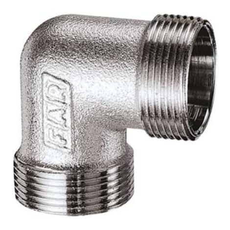 Gomito doppio monocono cromato far 24 x 19 Far