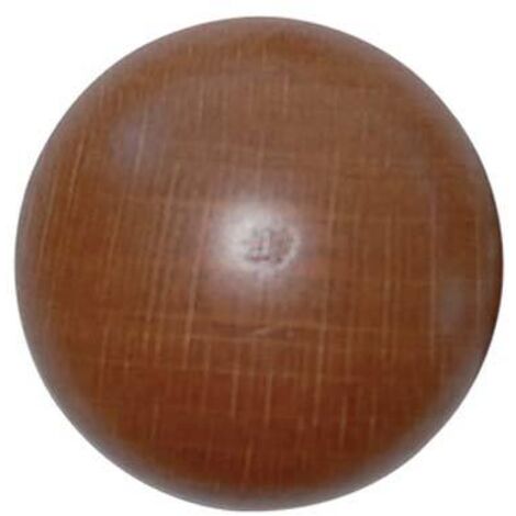 Pomolo legno liscio noce chiaro + vite mm 20/30x30 (10 pezzi)