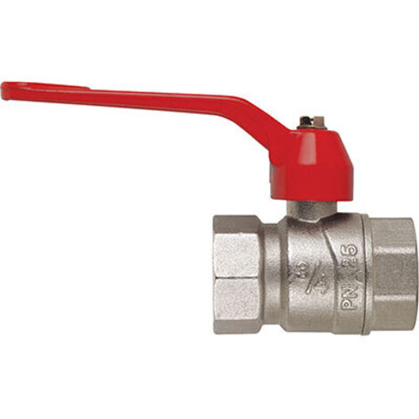 Valvola sfera normale ff leva perfecta fiv ottone nichelato 3/4f (4 ...