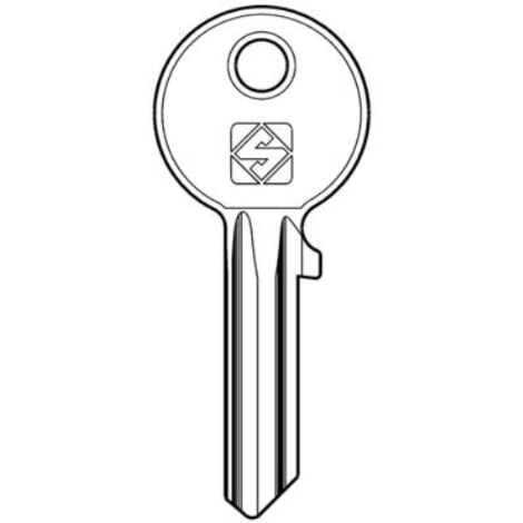 Chiave piatta cisa cs7 silca ottone nichelato (50 pezzi) Silca