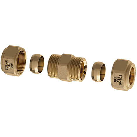 Niplex doppio con tenuta meccanica per impianti solari Diam. 22FAR