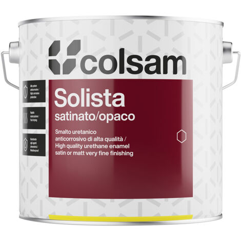 Smalto sintetico satinato 'solista' lt. 0,750 nero (6 pezzi ...