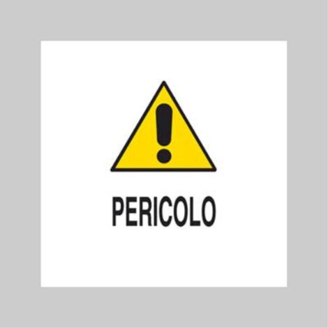 Cartello 'pericolo' 40x60 cm (10 pezzi)