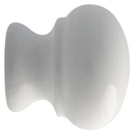 Pomolo legno laccato "101" ø 25 - bianco