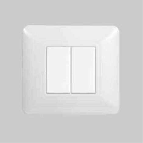 Placca coprinterruttori bianca 'solar' 3 moduli ELETTROIT