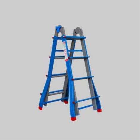 Scala multiuso 'metallika' 4+4 gradini MARCHETTI