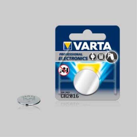 Pila a bottone 'cr2016' blister 1 pezzo (10 pezzi) VARTA