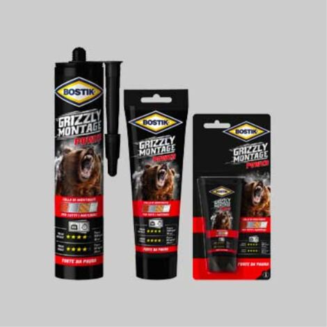 Colla di montaggio 'grizzly montage' bostik 250 gr - tubetto BOSTIK