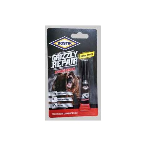 Colla 'grizzly repair istantaneo' 3 gr BOSTIK