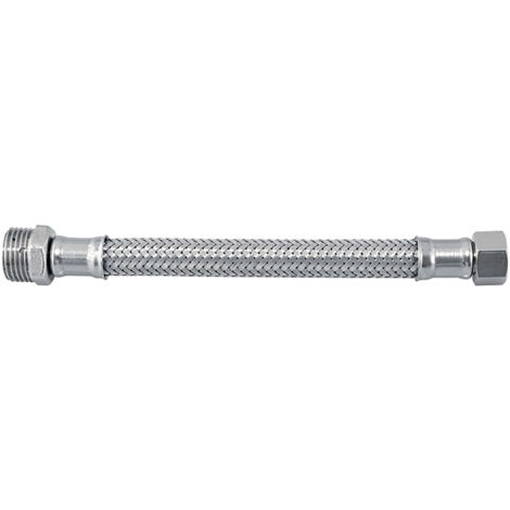 FLESSIBILE IN ACCIAIO INOX cm 40 M 3/8 x 3/8 F - Senza Marca