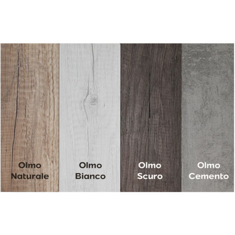 TOP IN LEGNO PER BASE MOD. UNIKA- cm 100x46x1,8 Olmo Scuro- DH- pezzi 1