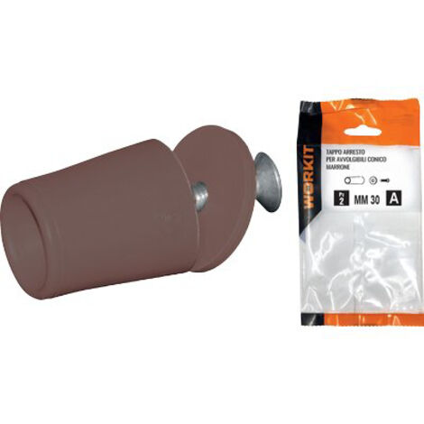TAPPO ARRESTO SELF WORKIT - X AVVOLGIBILI CONICO MM 30 MARRONE CF=PZ 2 ...