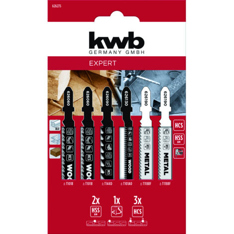 Einhell LAMA PER SEGHETTO ALTERNATIVO 6 PZ. Legno e metallo 5.00 confezioni