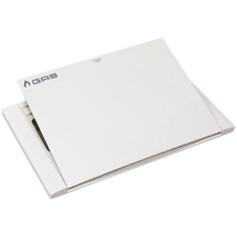 PLACCA PER COLLETTORE GAS MODELLO 1874 IN ABS 195X120 MM 3 VIE TIEMME ...