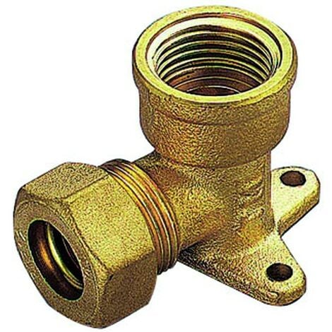 RACCORDO CURVO FEMMINA FLANGIATO CON TENUTA O-RING PER TUBO RAME MODELLO 1300 1/2 ø16 TIEMME ...