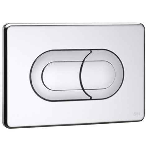 Placca di scarico incasso pneumatica cromata lucida salina oli 0640084