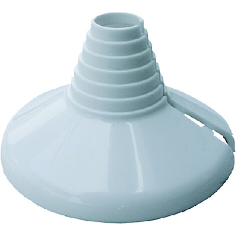 Rosetta "Sombrero" in PVC per tubi rame