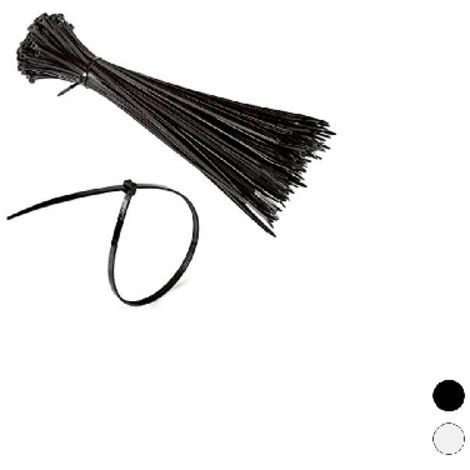 100 PZ FASCETTE DI CABLAGGIO IN NYLON Neutra 4,5 x 250 mm DH