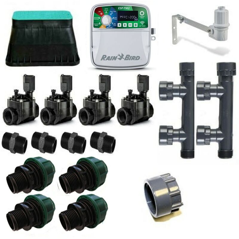 KIT DI IRRIGAZIONE PER INTERNI RAIN BIRD ESP TM2 4 ZONE 220V OFFERTA ...