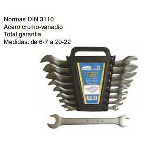 GLOBAL FIXED KEYS GIOCO 8P ACCIAIO CROMATO 6 7 MISURE 20 22 16163133