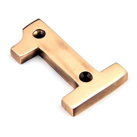 From The Anvil Polished Bronze Numeral 1