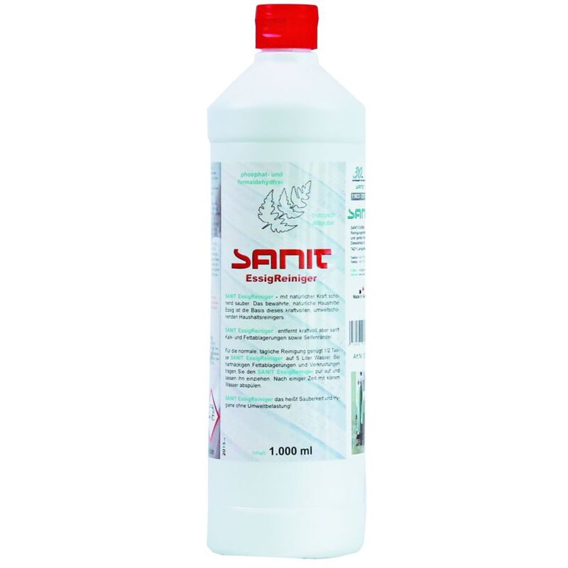 Sanit Essig-Reiniger biologisch abbaubarer Spezialreiniger auf Essig ...