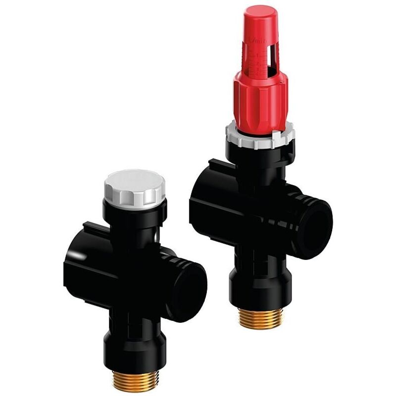 Uponor Vario Plus Verteiler mit Durchflussmesser FM, 1x3/4" Eurokonus