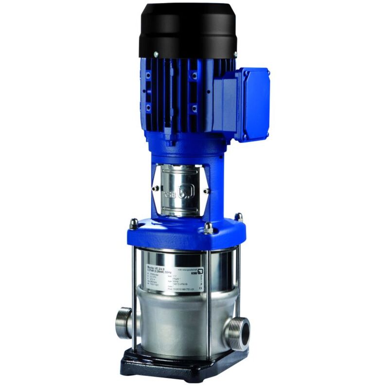 KSB Inlinepumpe Movitec VE 6/5 B F 2-polig 1,1kW 230V IE3 Gewindeflansch