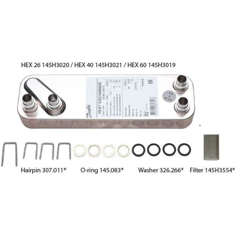 Danfoss Service Kit HEX StS 40 für Complete