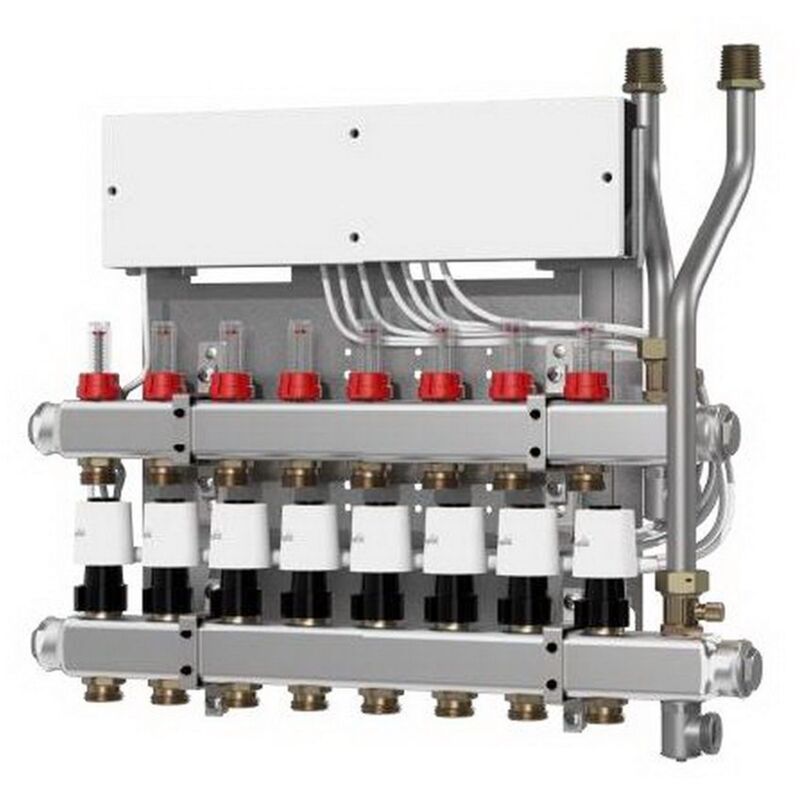 Danfoss FBH-Verteiler SGC-3 3 Kreise, Icon230V, TWA, mit Durchflussanzeige