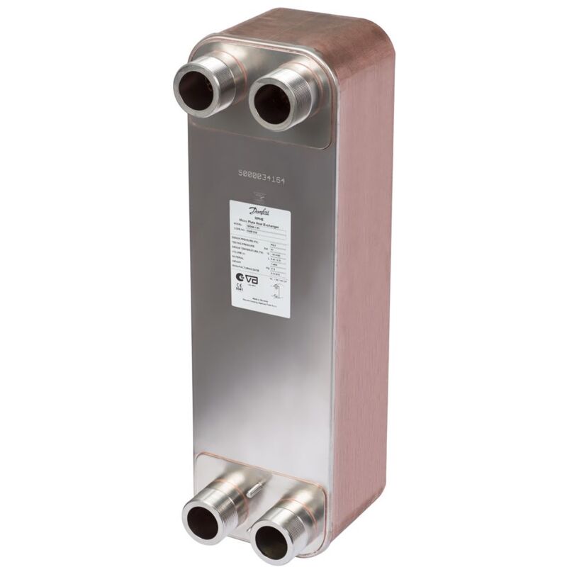 Danfoss gelöteter Wärmeübertrager MPHE XB 59M-1 120 PN 25 G 2" A x 52mm