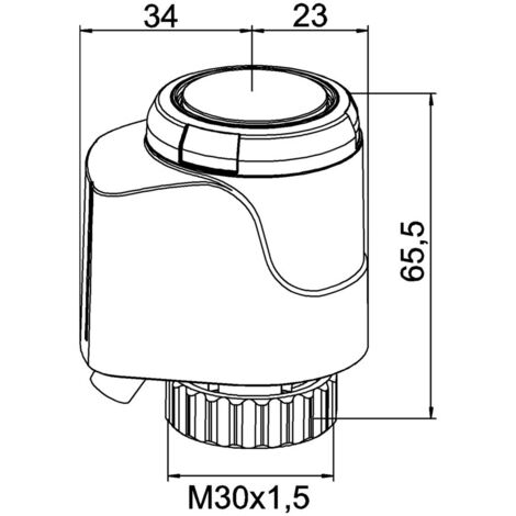 IMI Heimeier TA Thermischer Stellantrieb EMO T, NC 24V/0,8m